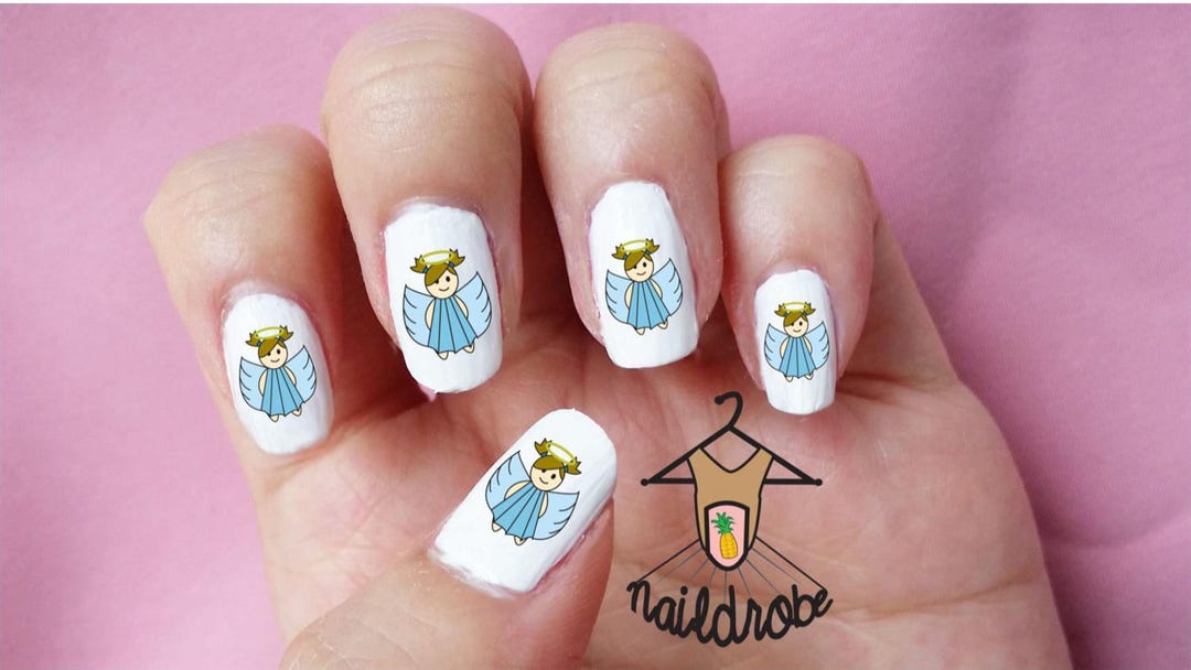 30 Angel Nail Decals (waterslide Nail Decal) - Etsy