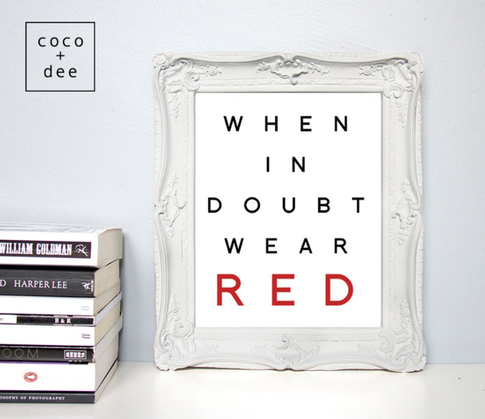 Fashion Quote Wear Red Typography Print Quotes Style | Etsy