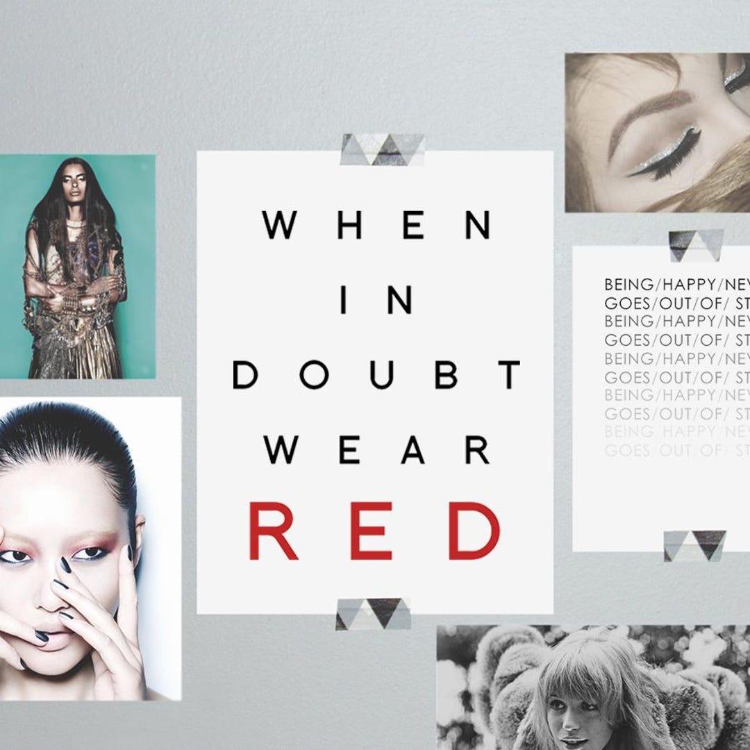 Fashion Quote, Wear Red, Typography Print, Quotes, Style Quotes ...