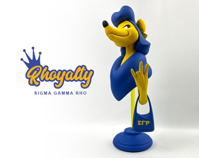 Brovinci Sigma Gamma Rho Rhoyalty Poodle Limited Edition Handmade Black ...