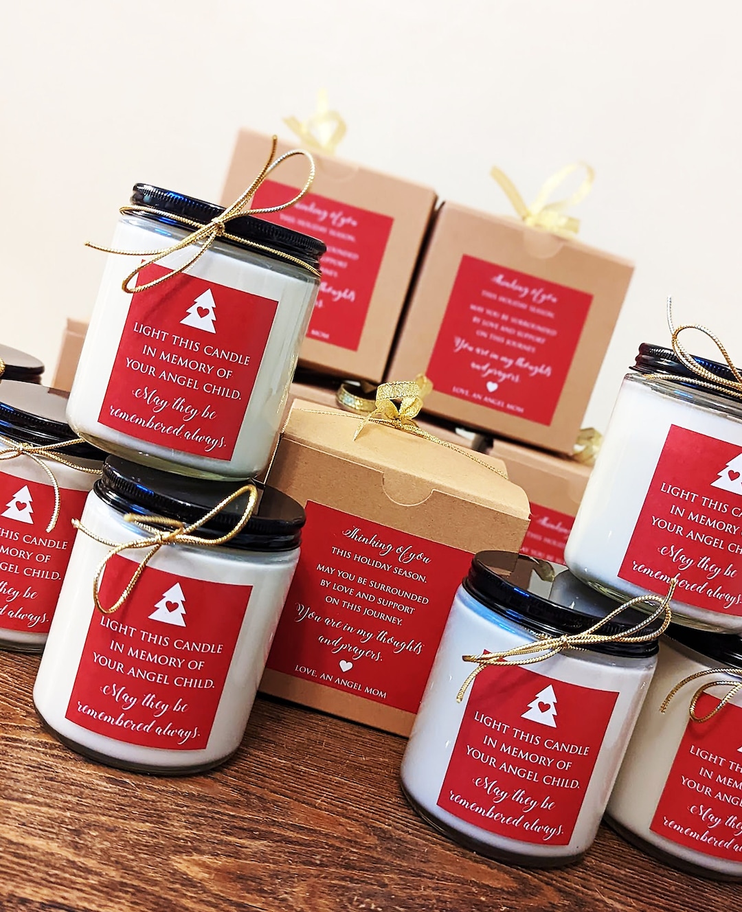 Christmas Gift for Employees. Bulk Candles. Personalize Label Design ...