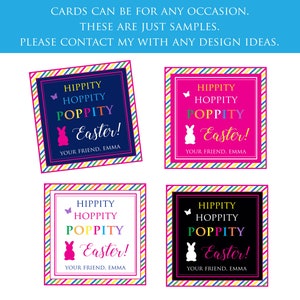 Easter Pop It Favors for Class. Personalized Class Easter Popper ...