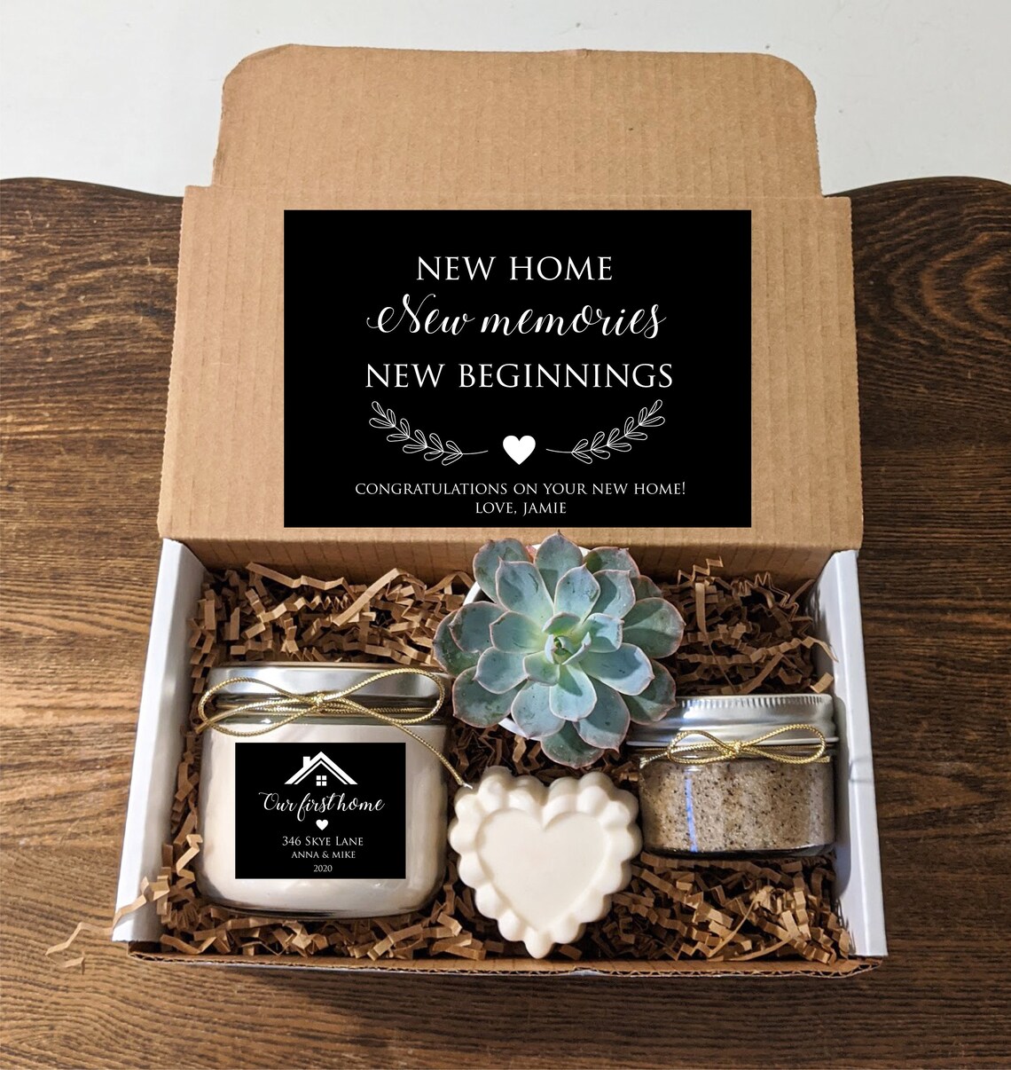 Housewarming Gift Box With Succulent. New Home Gift. | Etsy