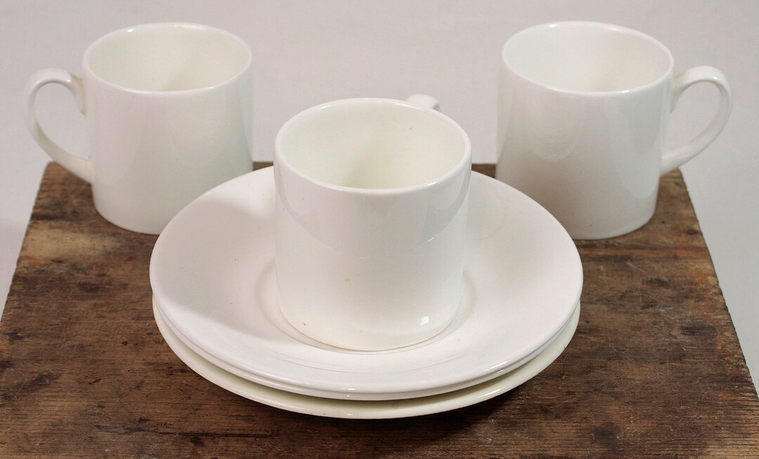 Beautiful Set of Three Porcelain, Vintage French Expresso, Coffee Cups ...