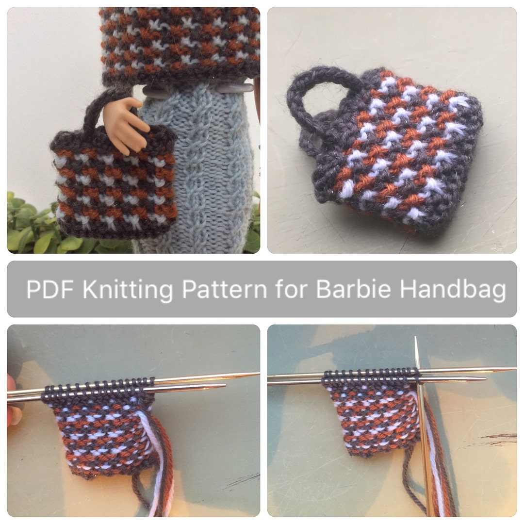 Barbie Clothes Pattern Large Tweed Handbag Purse - Etsy Canada