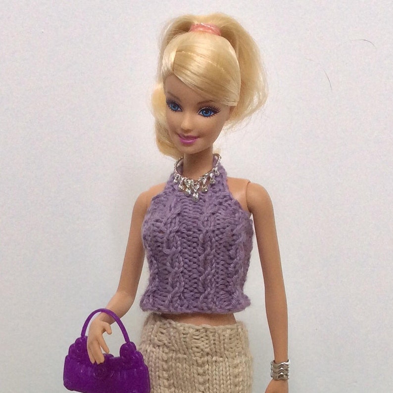 Knitting Pattern for Easy Barbie Halter Top Comes With 2 - Etsy Australia