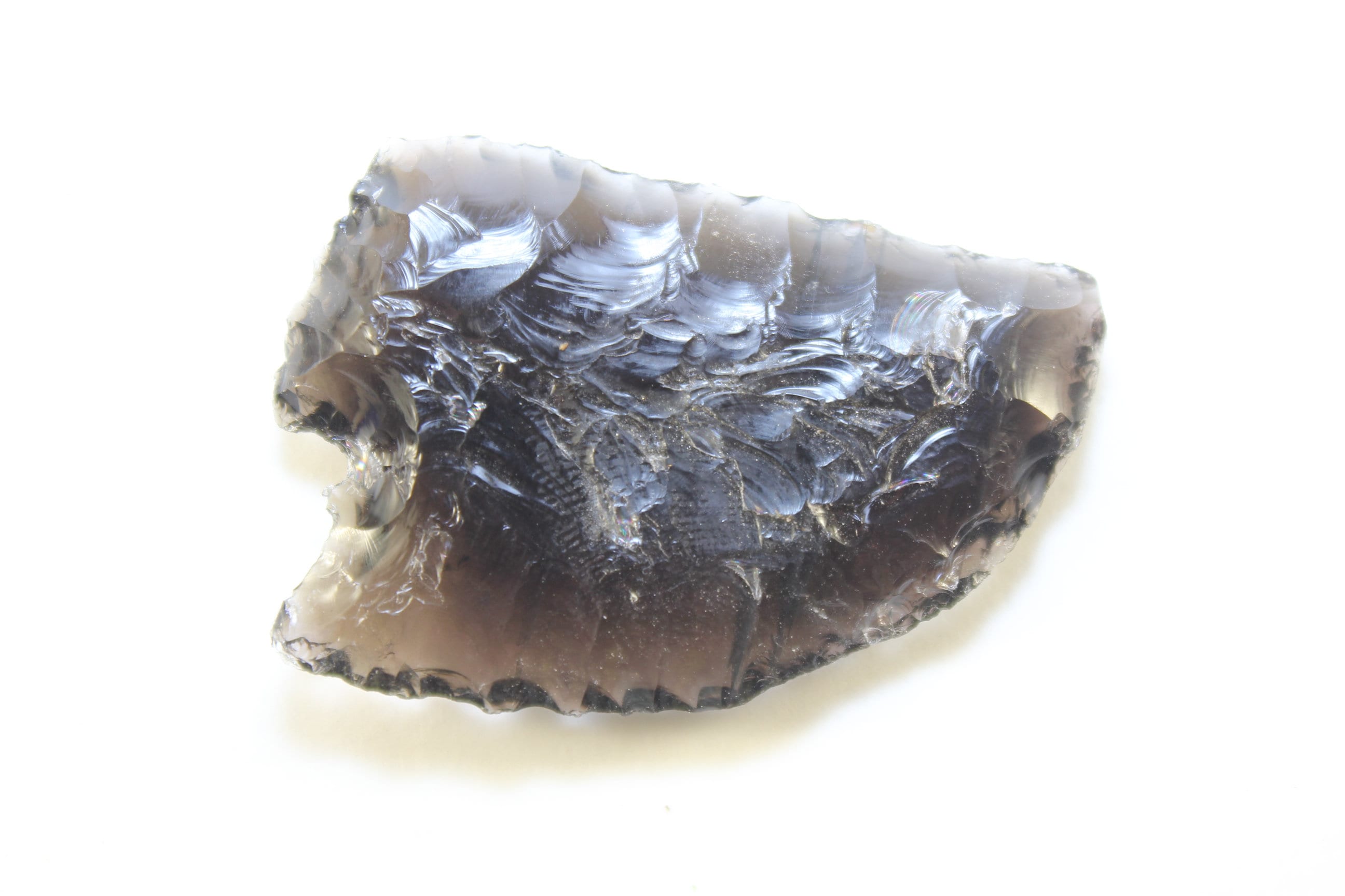 1-3/4 Clear Pit Obsidian Flint Knapped usando técnicas | Etsy