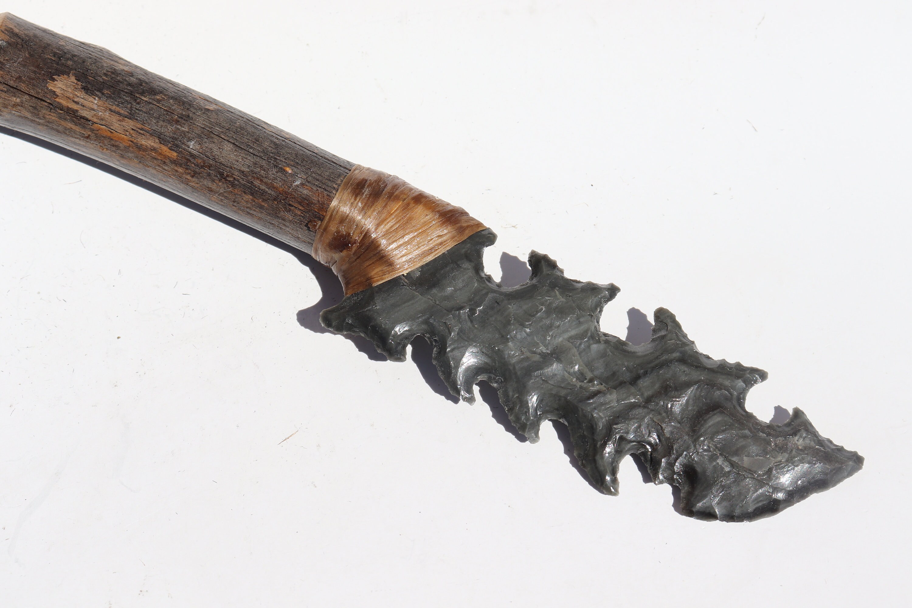 Mayan Obsidian Sword Crystal Magic Scepter Magic Wizard Knife Handmade