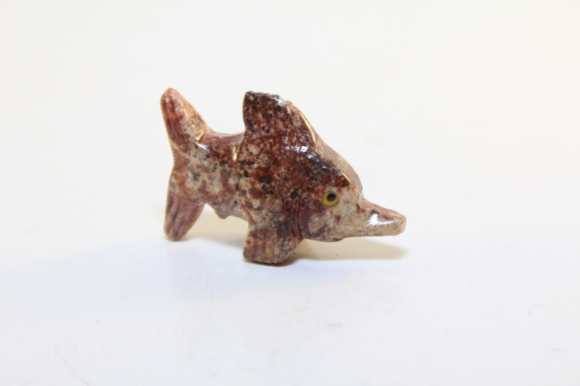 1-5/8 Hand Carved Stone Soapstone SWORDFISH Figurine - Etsy