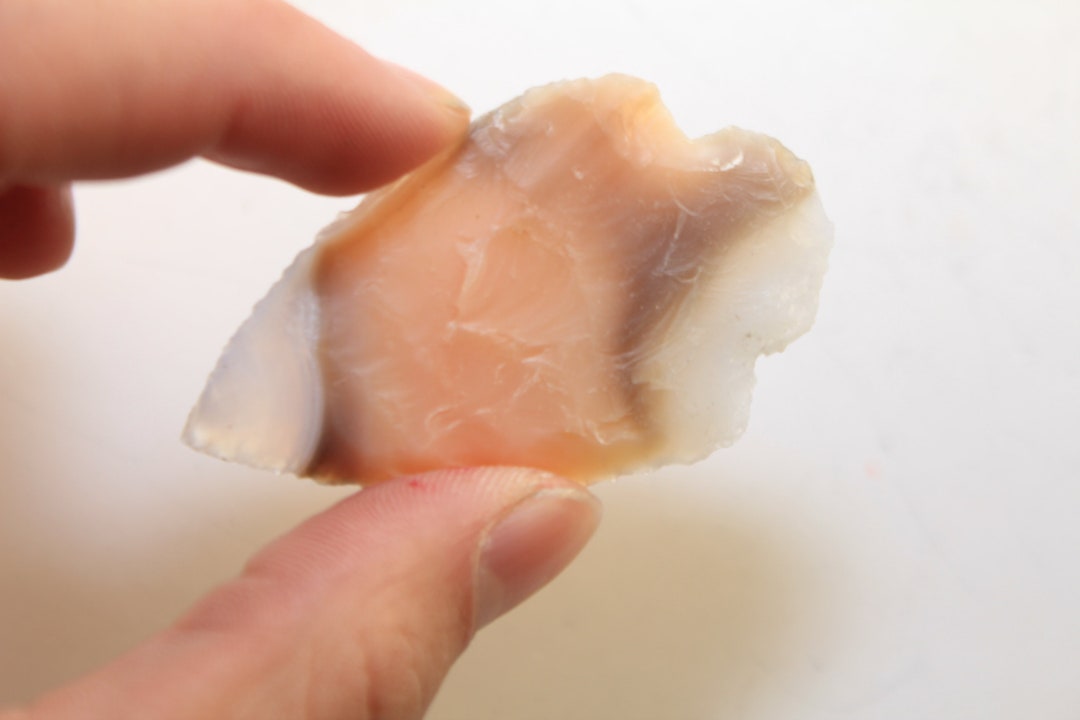 Banded Brazilian Agate From Brazil Flint Knapped/knapping - Etsy