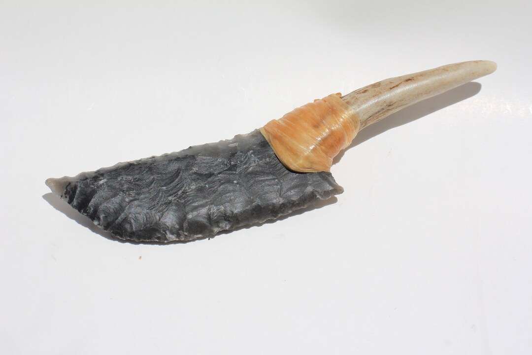 Arkansas Novaculite Flint Knapped Using Pressure Flaked Fantasy Knife ...