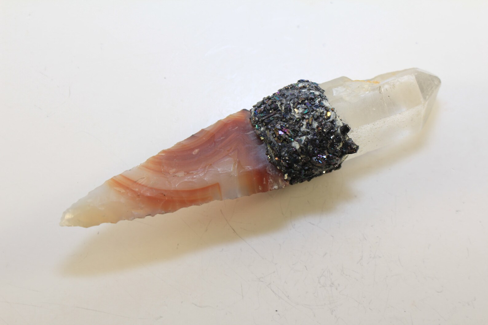 Brazilian Banded Agate Flint Knapped Using Pressure Flaking | Etsy