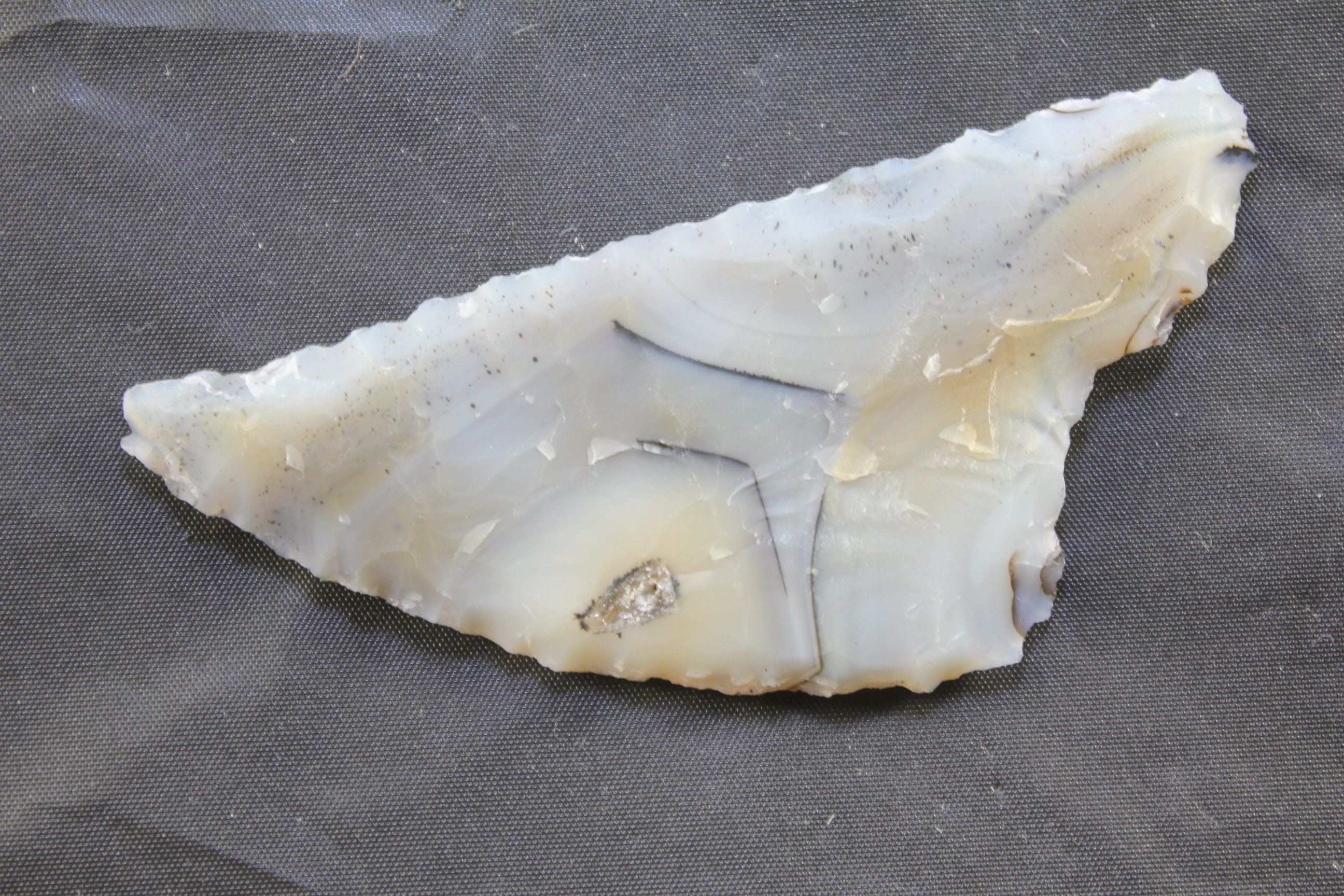 Heat Treated Brazilian Agate Flint Knapped From Solid Stone Heat ...