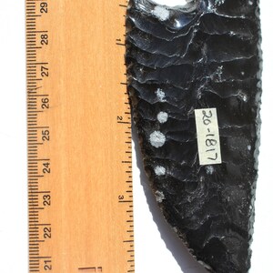 Snowflake Obsidian Flint Knapped/knapping Pressure Flaked Knife Blade ...