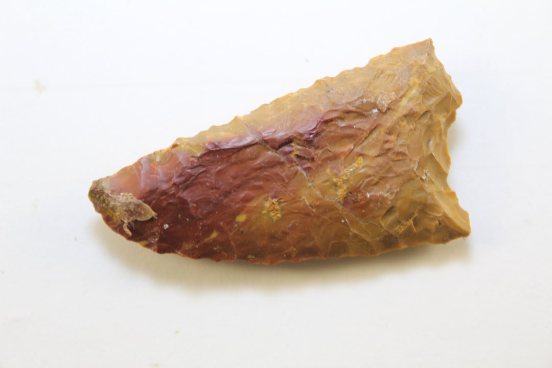 Yellow/orange/red Jasper Solid Stone Heat Treated Flint Knapped ...