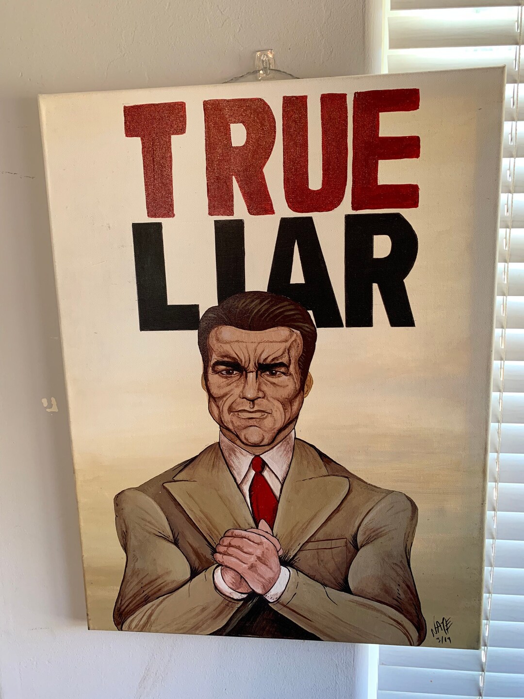 TRUE LIAR Arnold Schwarzenegger Painting - Etsy