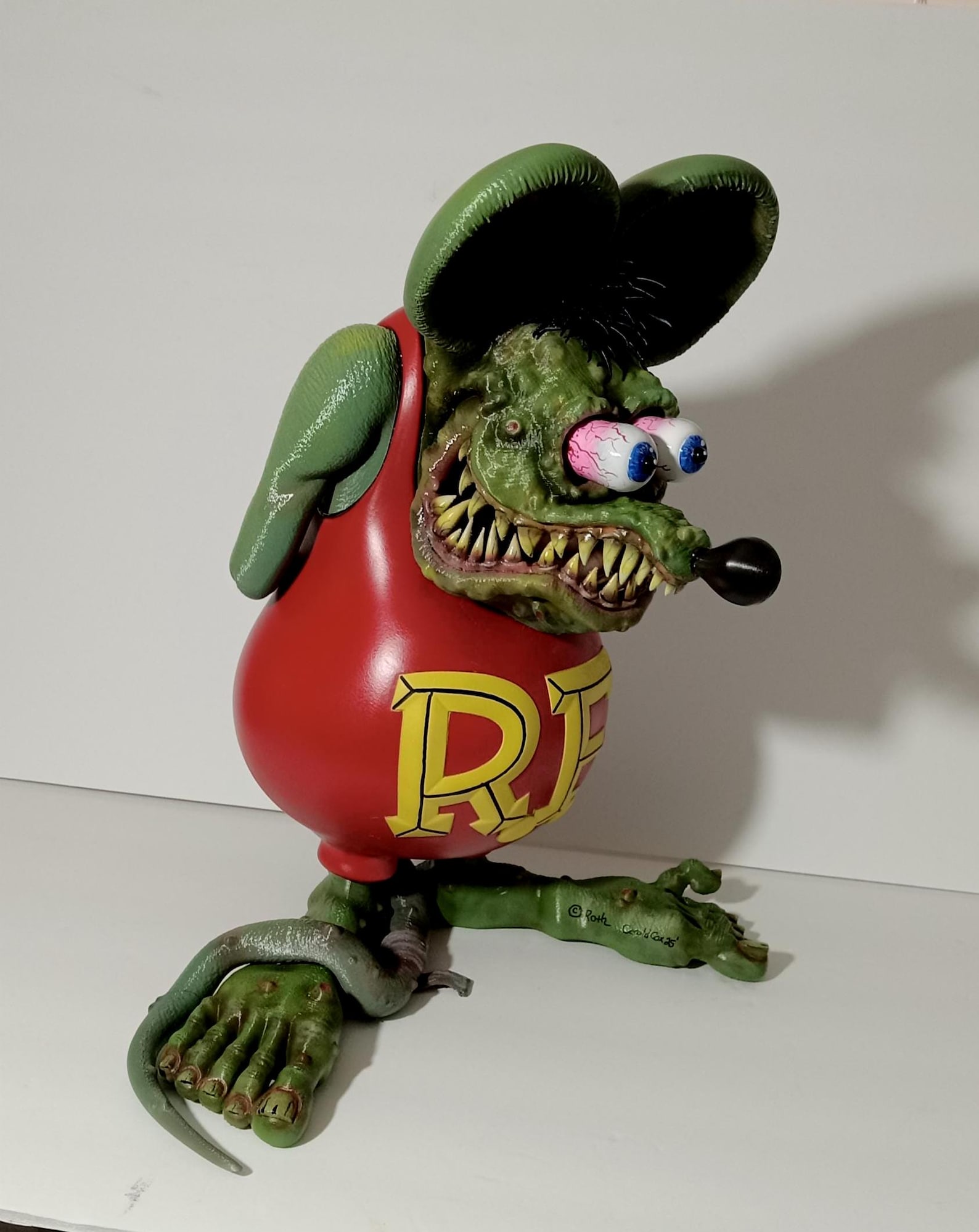 Large 3D Rat Fink Sculpture Hand Painted Licensed by Roth Estate One of ...