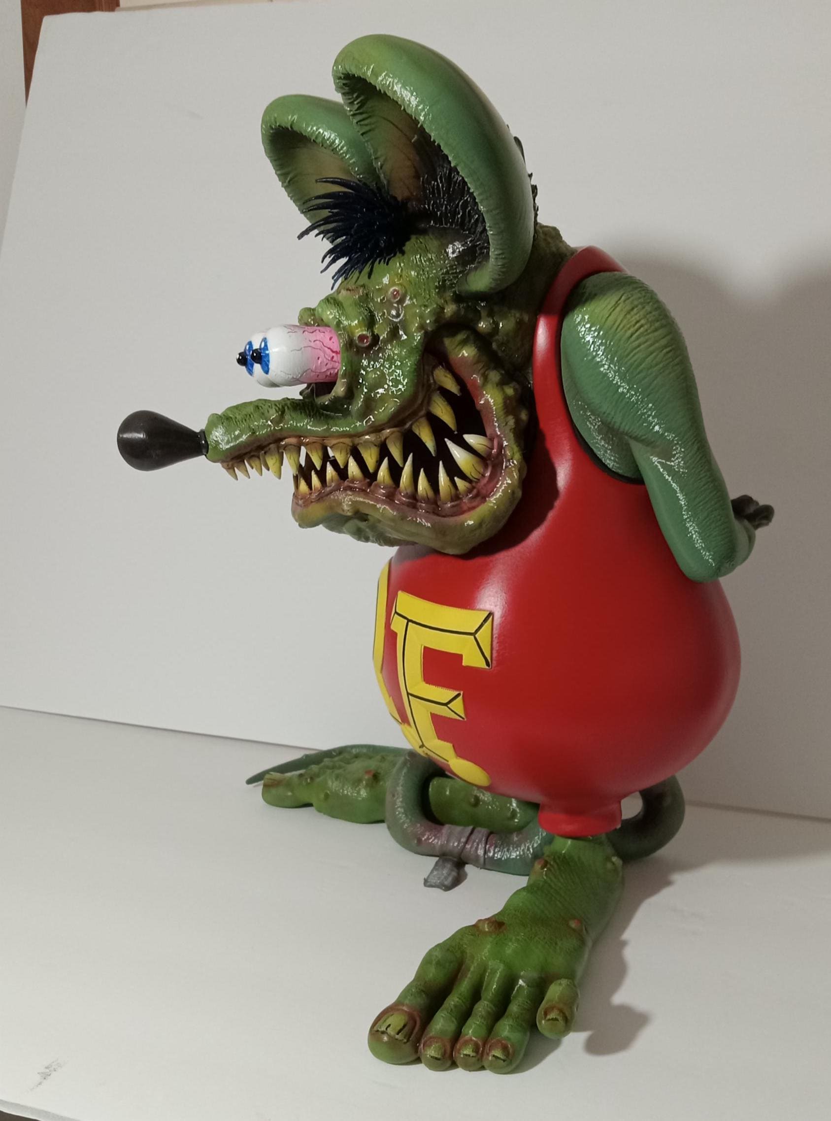 Large 3D Rat Fink Sculpture Hand Painted Licensed by Roth Estate One of ...