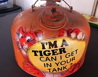 Here Today Gone Tomorrow” Hand Painted Vintage 5gl Gas Can, Rat Fink ...