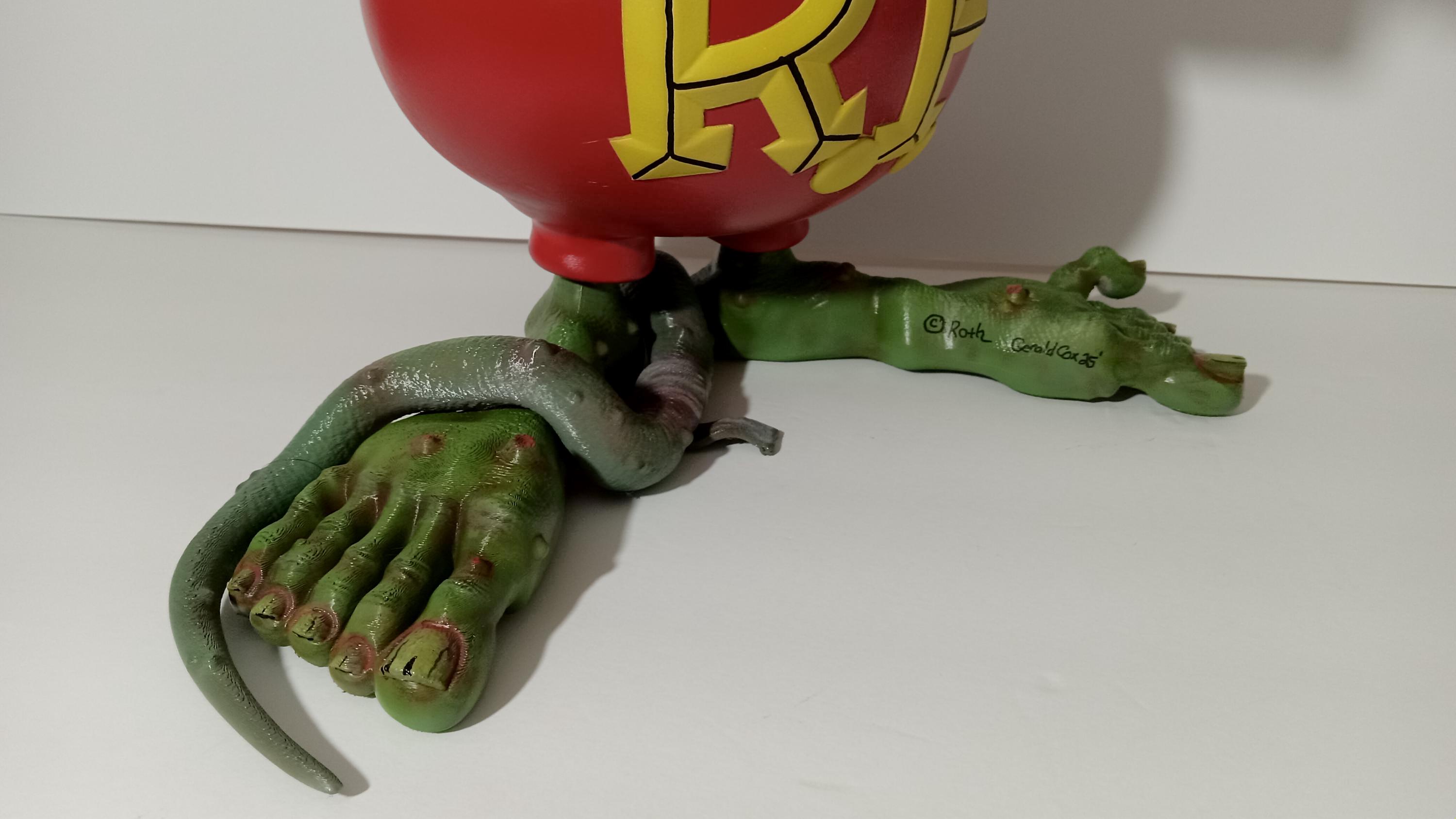 Large 3D Rat Fink Sculpture Hand Painted Licensed by Roth Estate One of ...