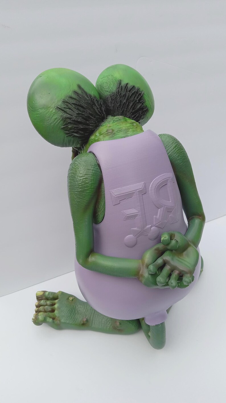 Large 3D Rat Fink Sculpture Hand Painted Licensed by Roth Estate One of ...