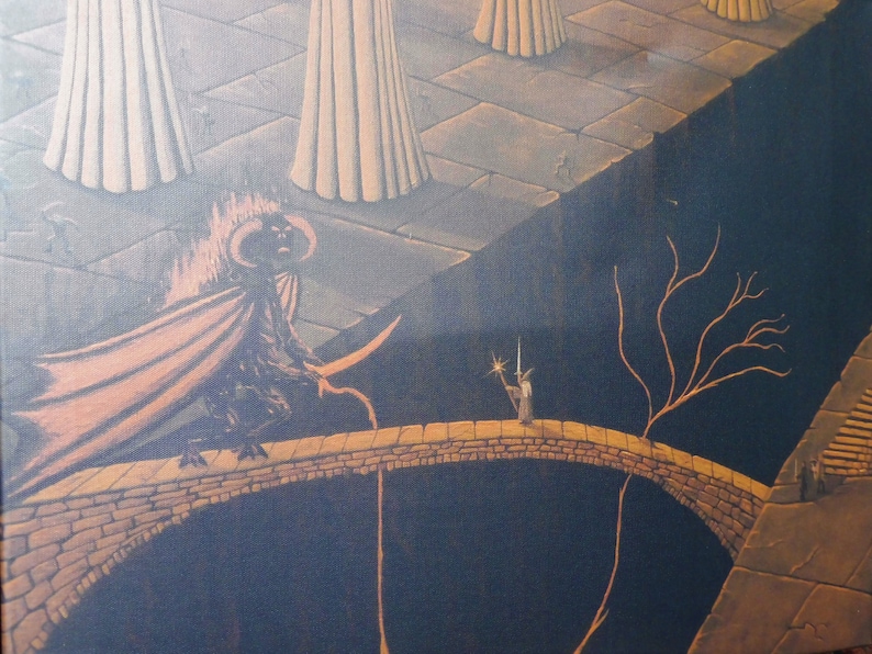 Gandalf and the Balrog on the Bridge of Khazad-dum - Etsy