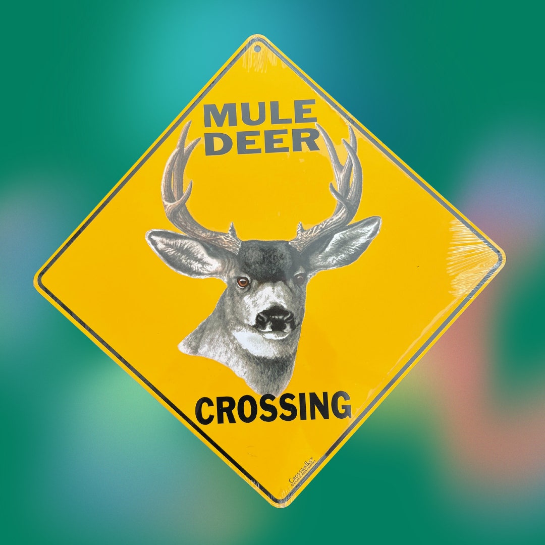 Mule Deer Crossing Sign - Etsy