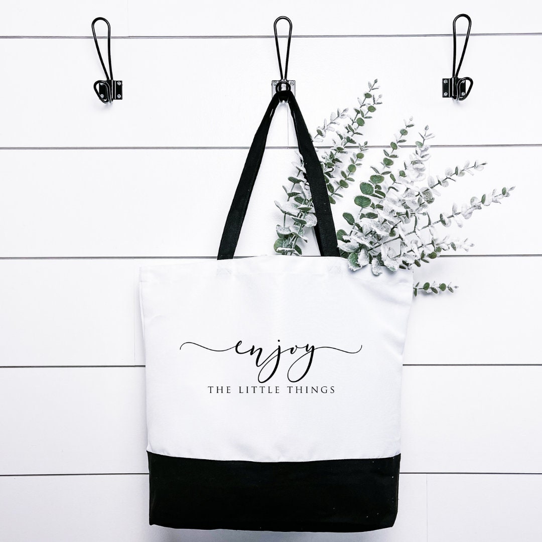 Enjoy the Little Things Tote Bag, Eco Friendly Bag, Shopping Accessory ...
