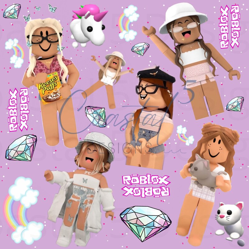 Roblox Girl Svg - Etsy