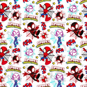Spidey and His Amazing Friends Seamless Pattern | Spidey and Friends ...