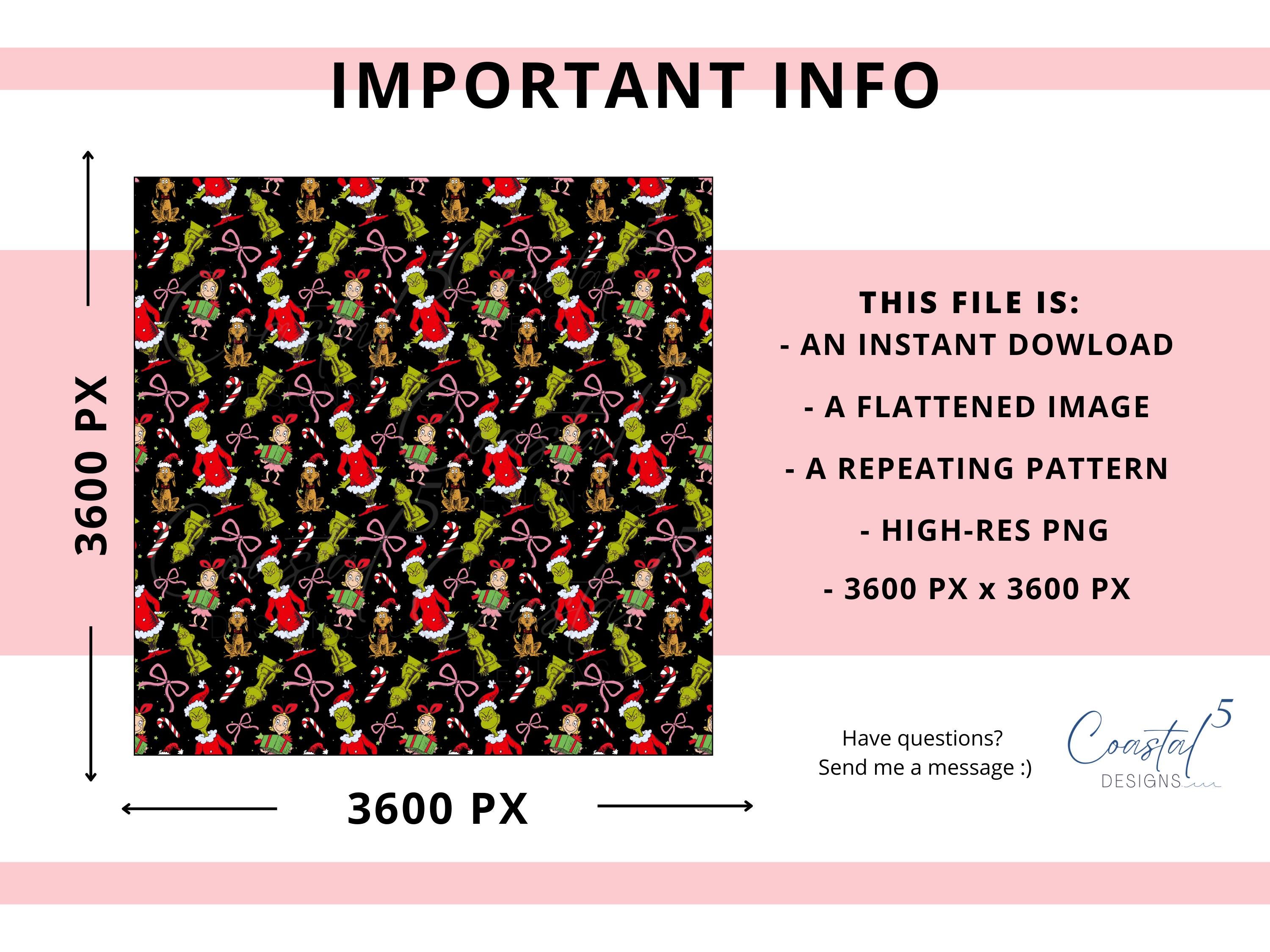 Mean Green Guy Seamless Pattern, Christmas Seamless Pattern Design, You ...