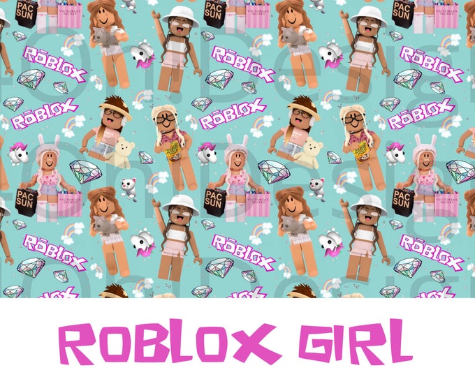 Roblox Girl Seamless Pattern for Your Gamer Girl. Roblox Pattern for ...