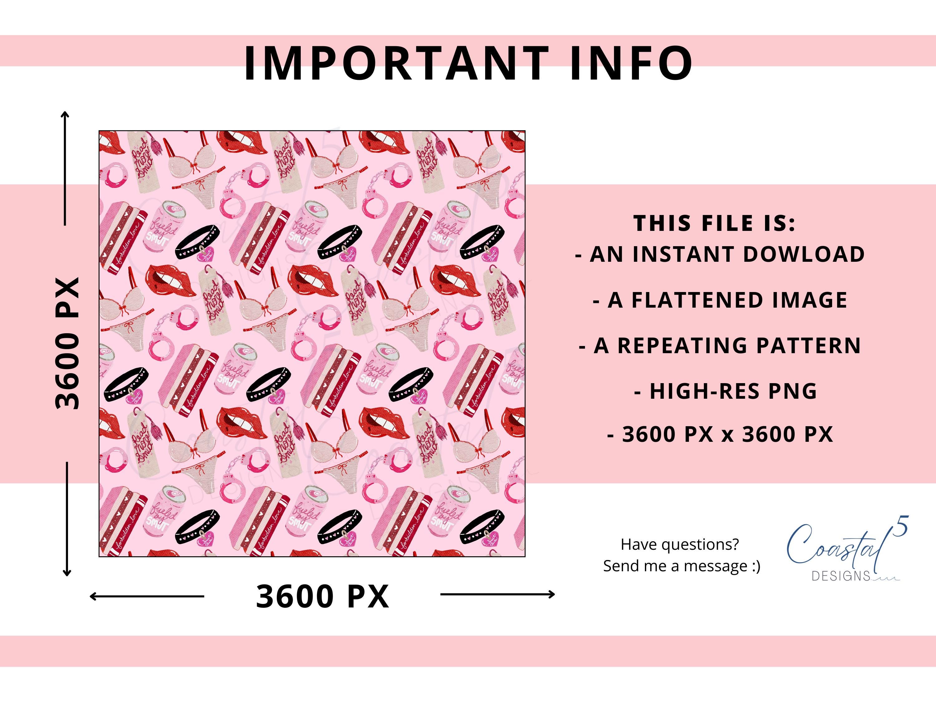 Smut Lovers Seamless Pattern | 300 DPI PNG Download for Digital Papers ...