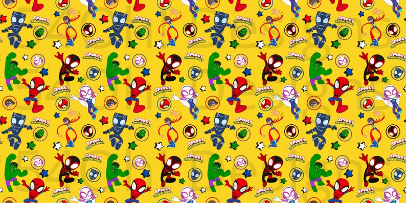 Spidey and Friends Seamless Pattern | Spidey and His Amazing Friends ...