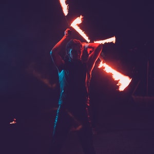 Fire Snake Poi, Performance Poi, Long Poi, Big Poi, Fire Show Poi ...