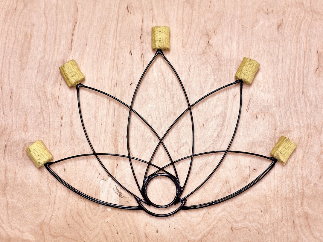 Spring Steel Lotus Fire Fans, 5-wick Flower Fans - Etsy