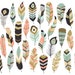 Tribal Feathers Clipart Set of 31 Vector PNG & JPG Files | Etsy