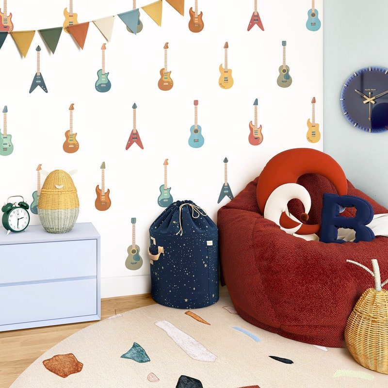 Guitar Wallpaper for Home - Etsy