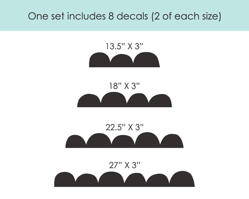 Scandinavian Hills Wall Decals Nursery Decor Kids Room Wall - Etsy