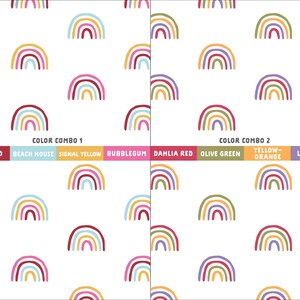 Rainbow Decals - 4 Color Rainbow Stickers, Rainbow Decor, Colorful Wall ...