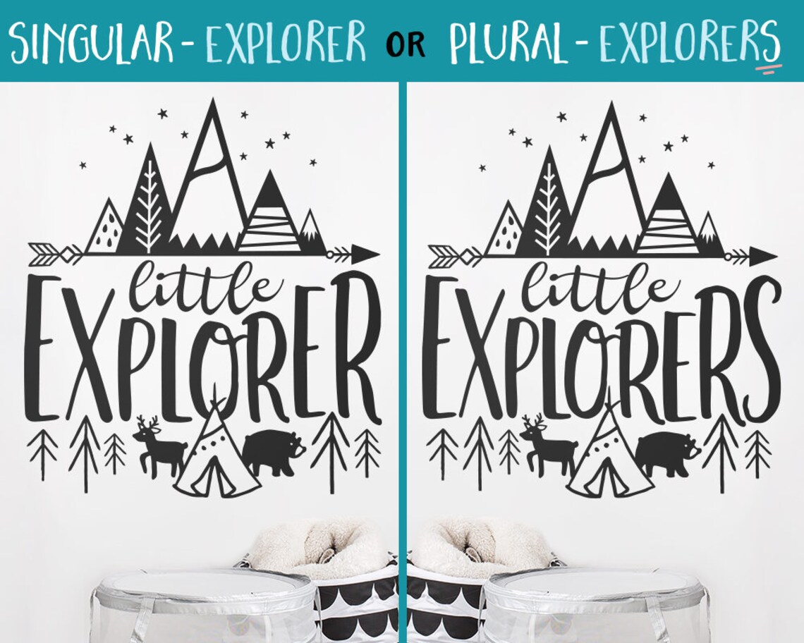 Little Explorer Wall Decal - Nursery Decal, Wall Quote, Little ...