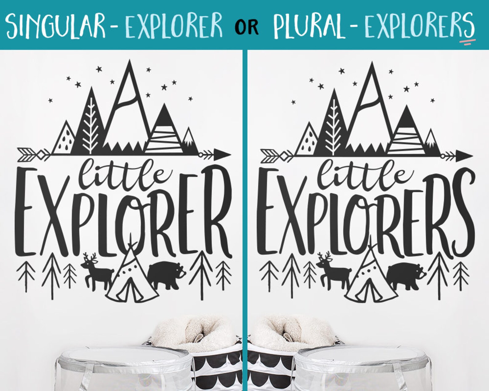 Little Explorer Wall Decal Nursery Decal Wall Quote Little - Etsy