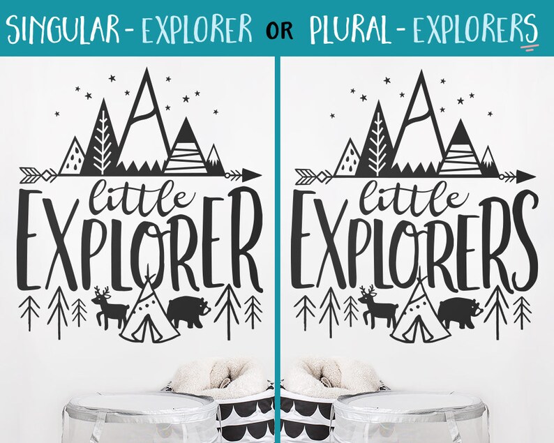 Little Explorer Wall Decal - Nursery Decal, Wall Quote, Little ...