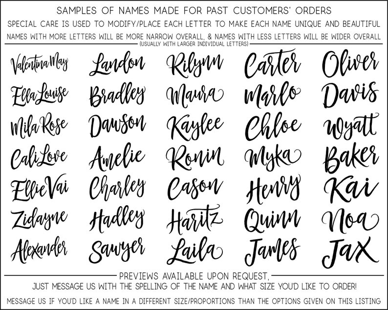 Custom Name Vinyl Decal Personalized Name Vinyl Decal | Etsy