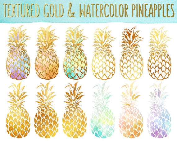 Fruits Vegetables Clipart Set Clip Art Set Of Pineapple