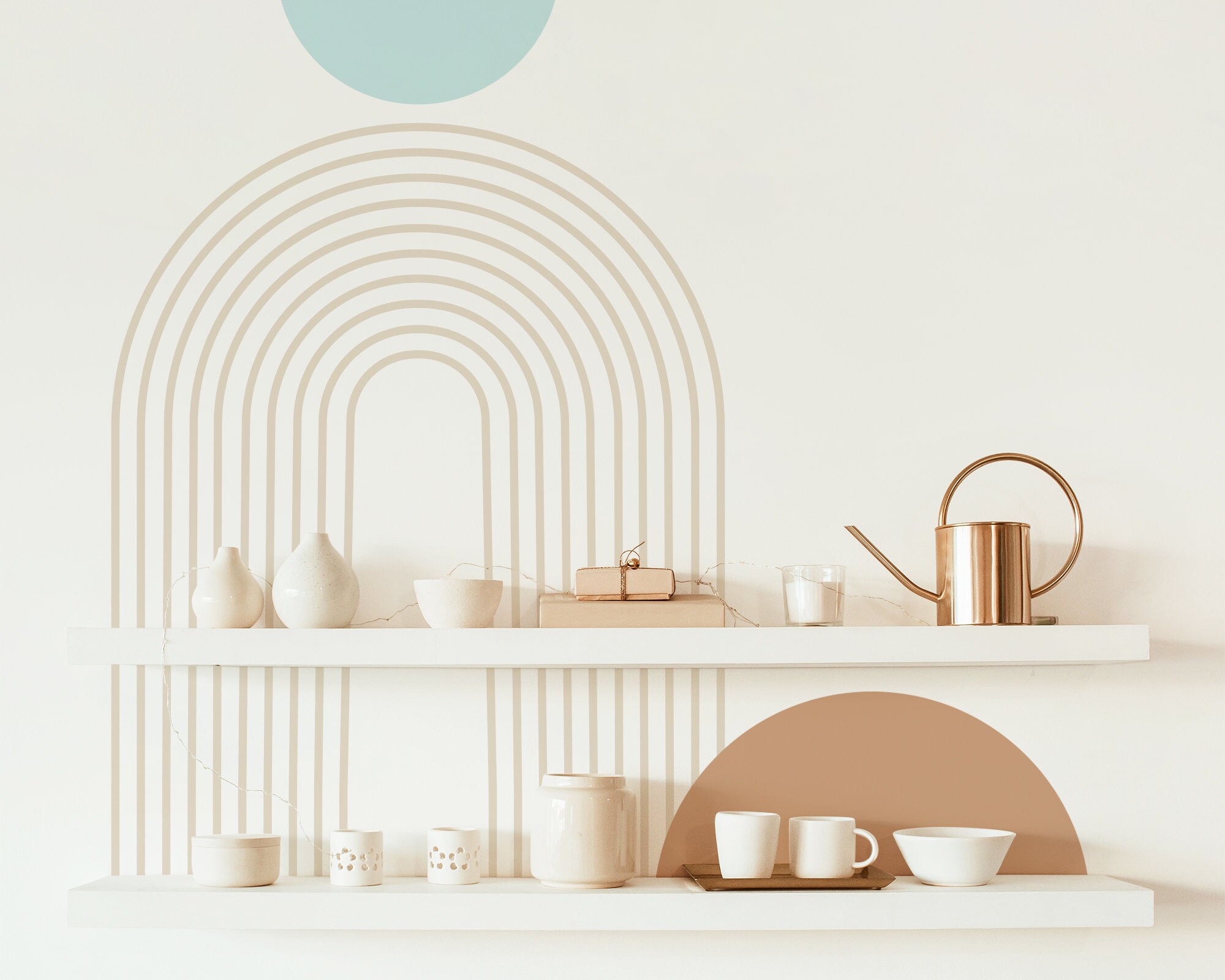 Boho Colorblock Wall Decals Removable Wall Stickers | Etsy