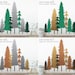 Large Forest Wall Decals Forest Mural Tree Decals Woodland - Etsy
