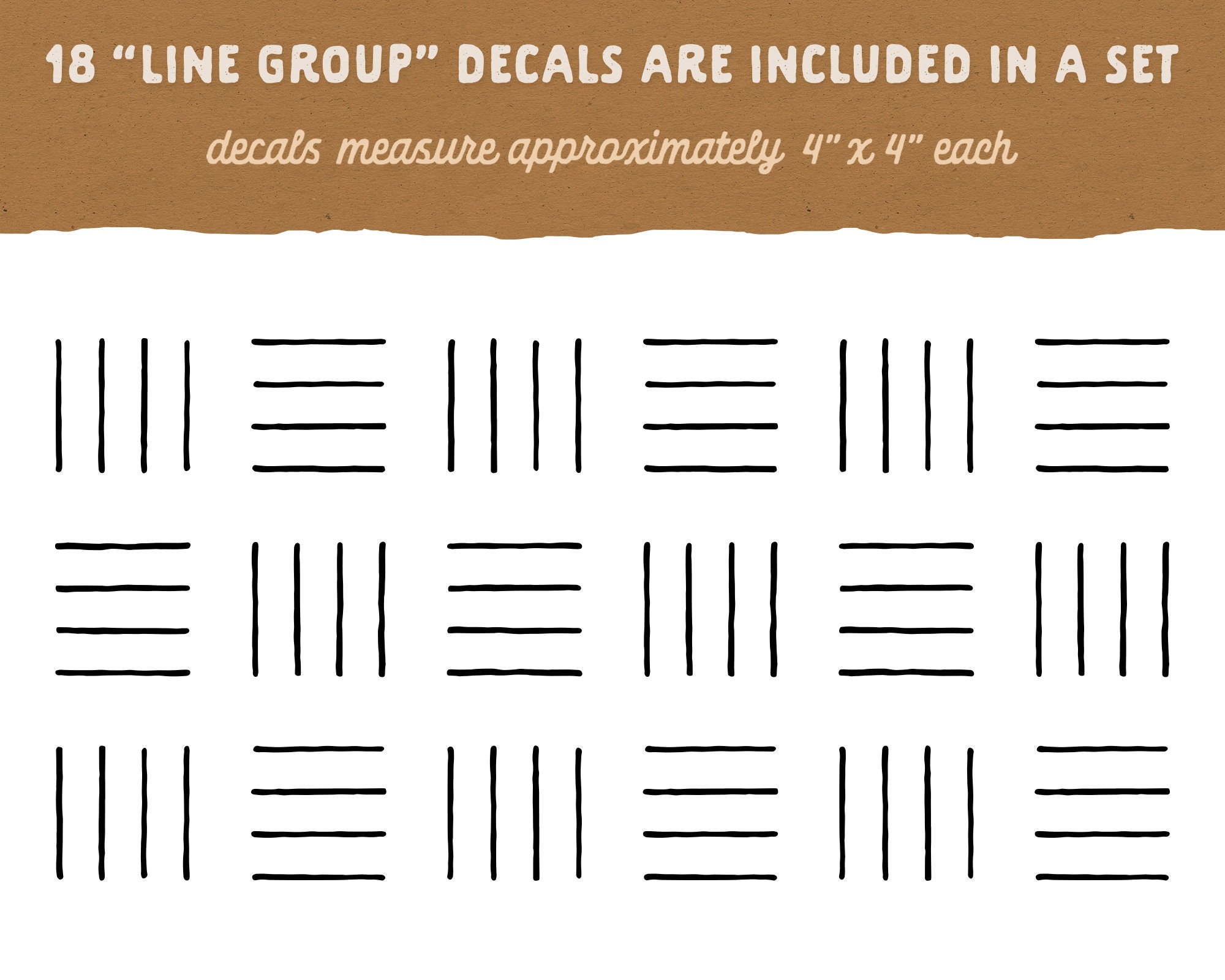 Line Wall Decals Abstract Wall Decor Boho Nursery Wall | Etsy