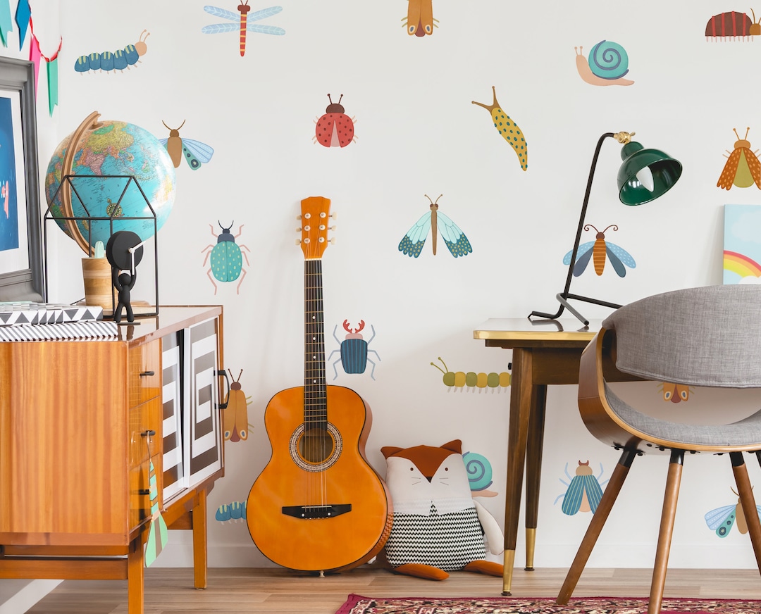 Bug Wall Decals - Insect Wall Art, Nursery Decor, Kids Room Decal ...