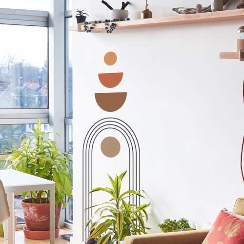 Abstract Line Wall Decals Removable Wall Stickers Modern - Etsy